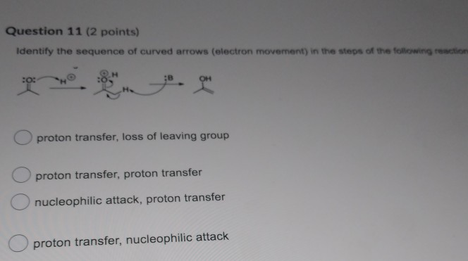 Solved identify the sequence of curved arrows in the steps | Chegg.com