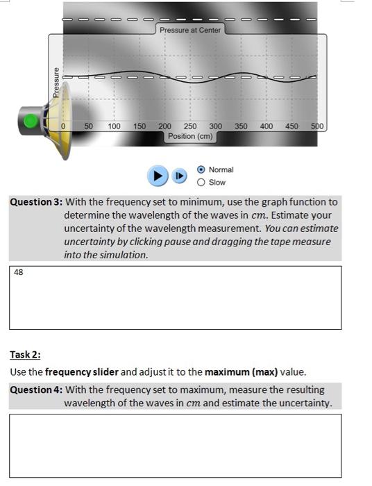 Wave Interference PHET Simulation Click the speaker | Chegg.com