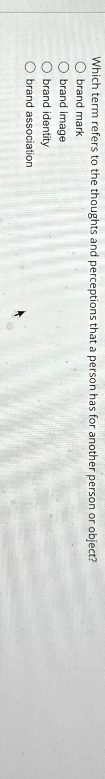 Solved Which term refers to the thoughts and perceptions | Chegg.com