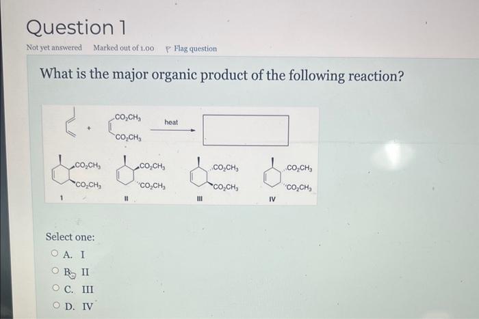 Solved What is the major organic product of the following | Chegg.com