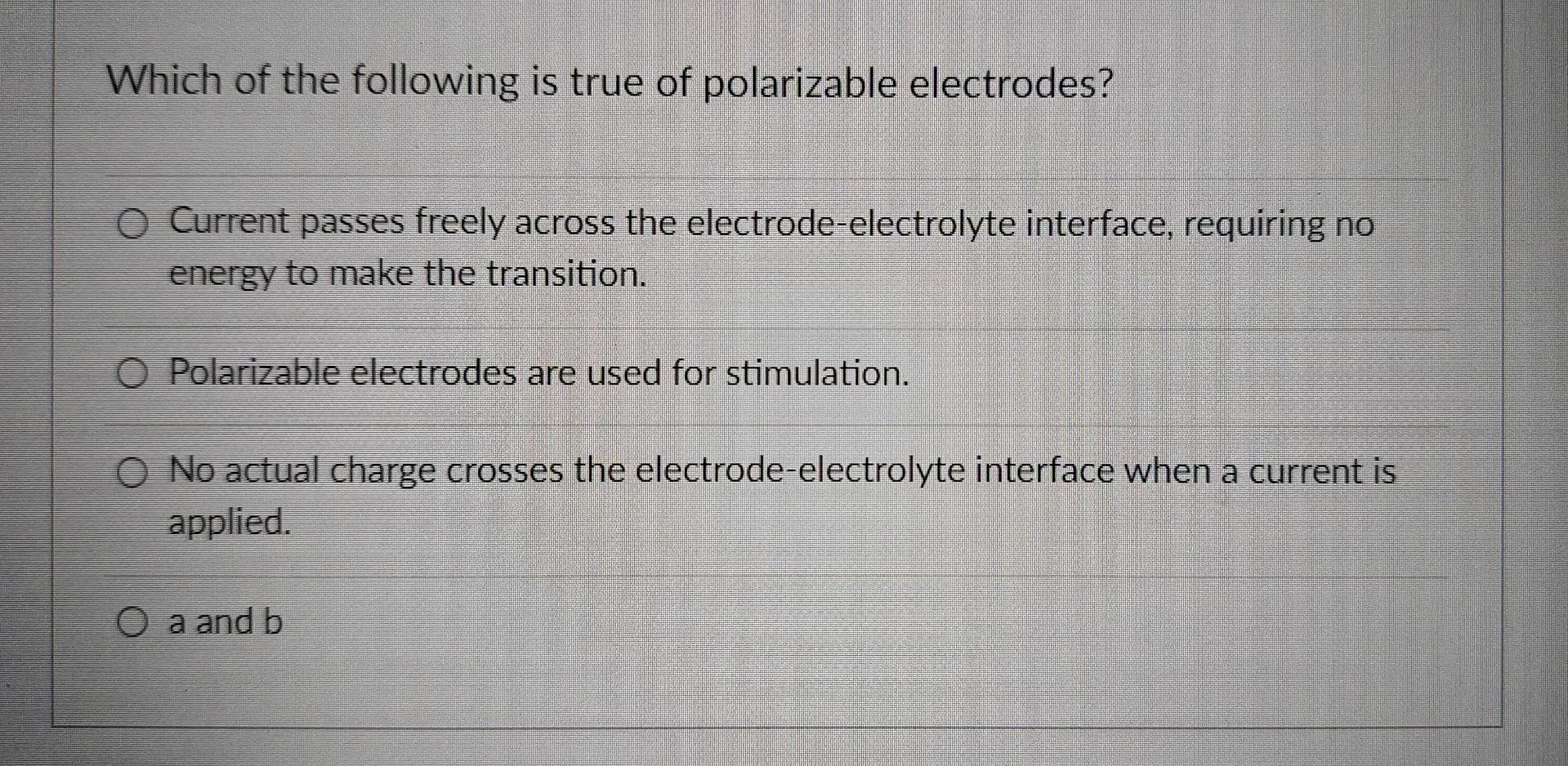 Solved Which of the following is true of polarizable | Chegg.com
