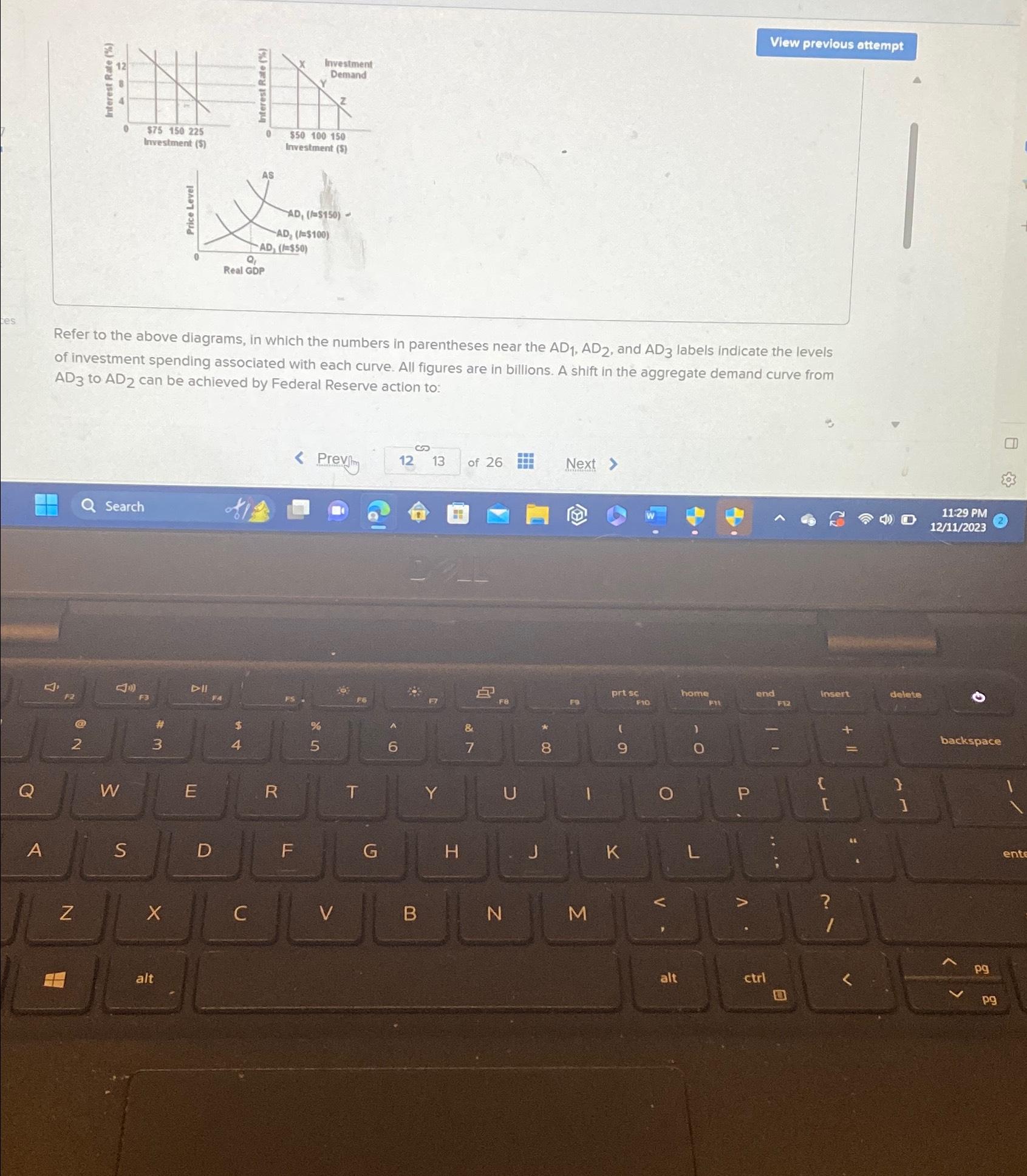 Solved View previous attemptRefer to the above diagrams, in | Chegg.com
