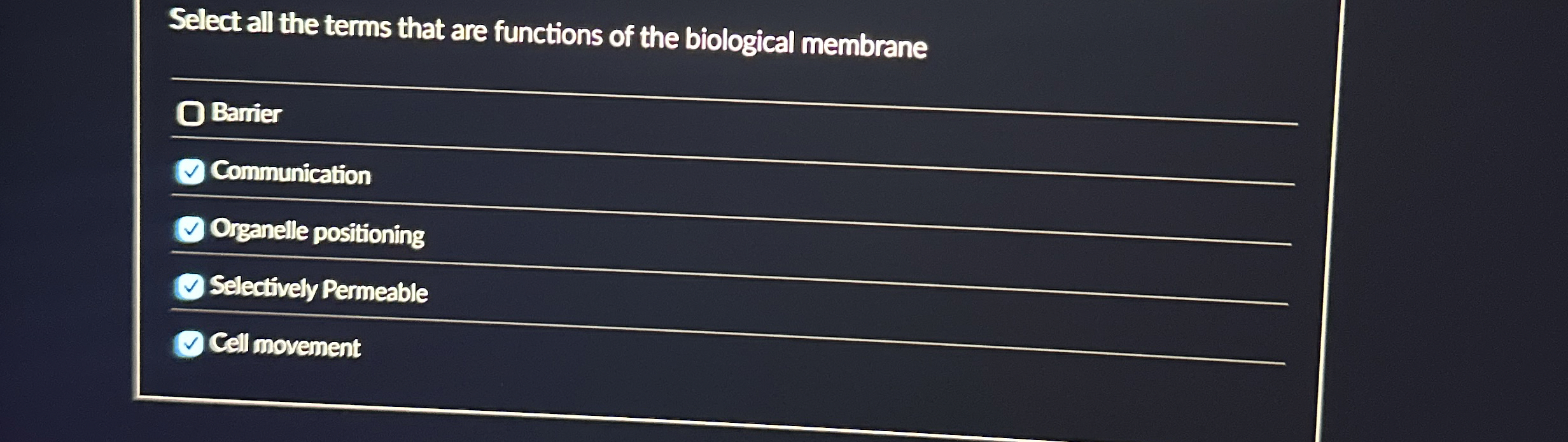 Solved Select all the terms that are functions of the | Chegg.com