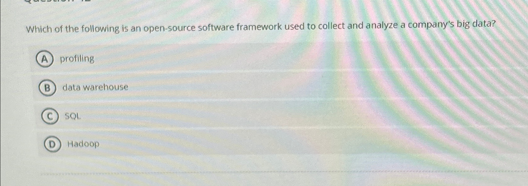 Solved Which of the following is an open-source software | Chegg.com