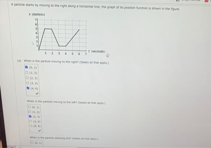 Solved A particie starts by moving to the right along a | Chegg.com