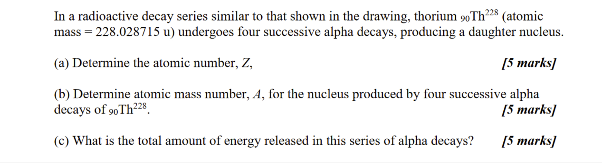Solved In a radioactive decay series similar to that shown | Chegg.com