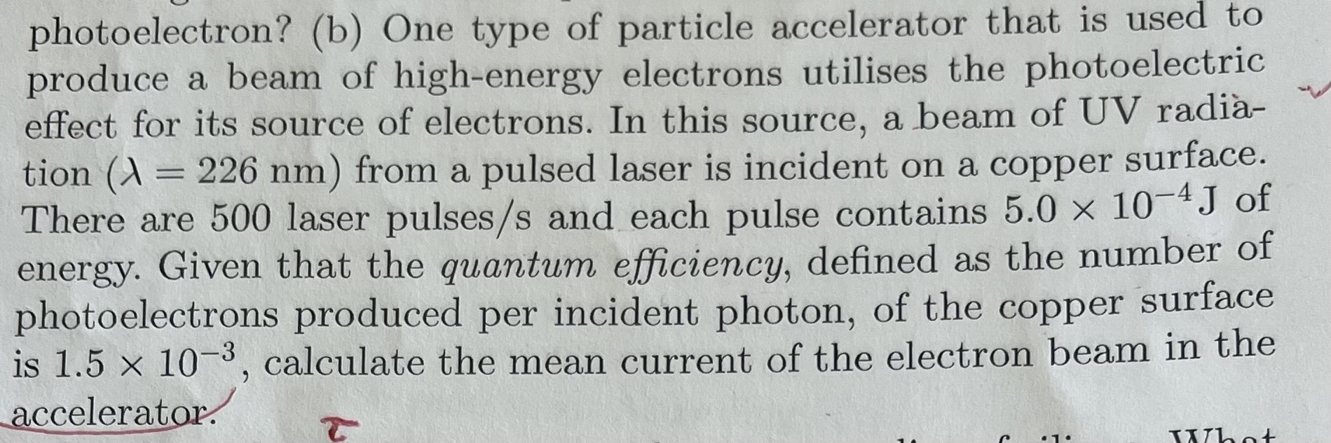 (b) ﻿One type of particle accelerator that is used | Chegg.com