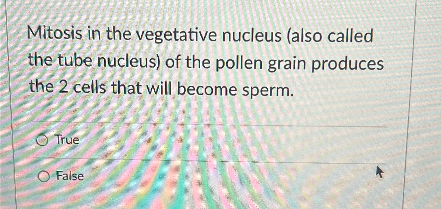 Solved Mitosis in the vegetative nucleus (also called the | Chegg.com