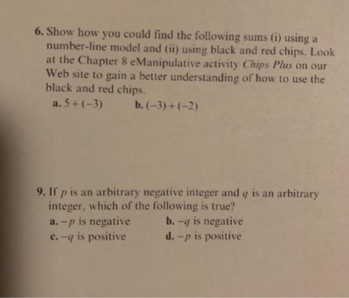 Solved 6. Show how you could find the following sums (i) | Chegg.com