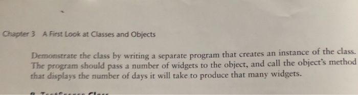 Solved 7. Widget Factory Design a class for a widget | Chegg.com