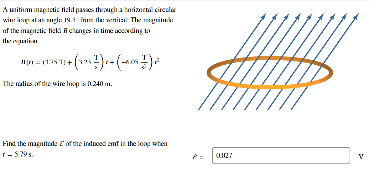 Solved A uniform magnetic field passes through a horizontal | Chegg.com