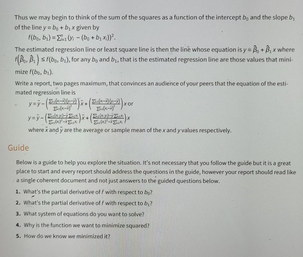 Solved The simplest deterministic mathematical relationship | Chegg.com