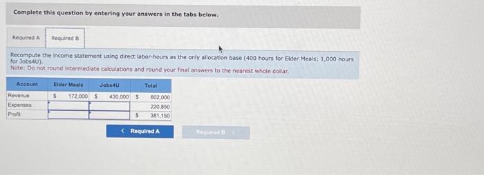 Exercise 9-45 (Algo) Activity-Based versus | Chegg.com
