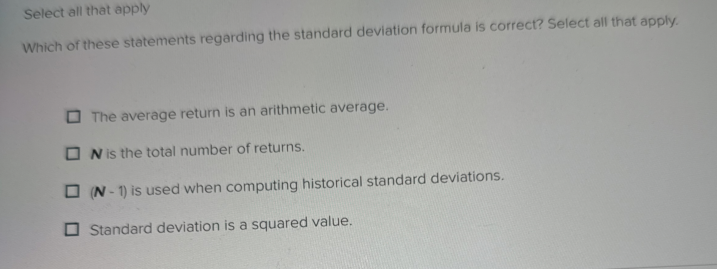 Solved Select all that applyWhich of these statements | Chegg.com