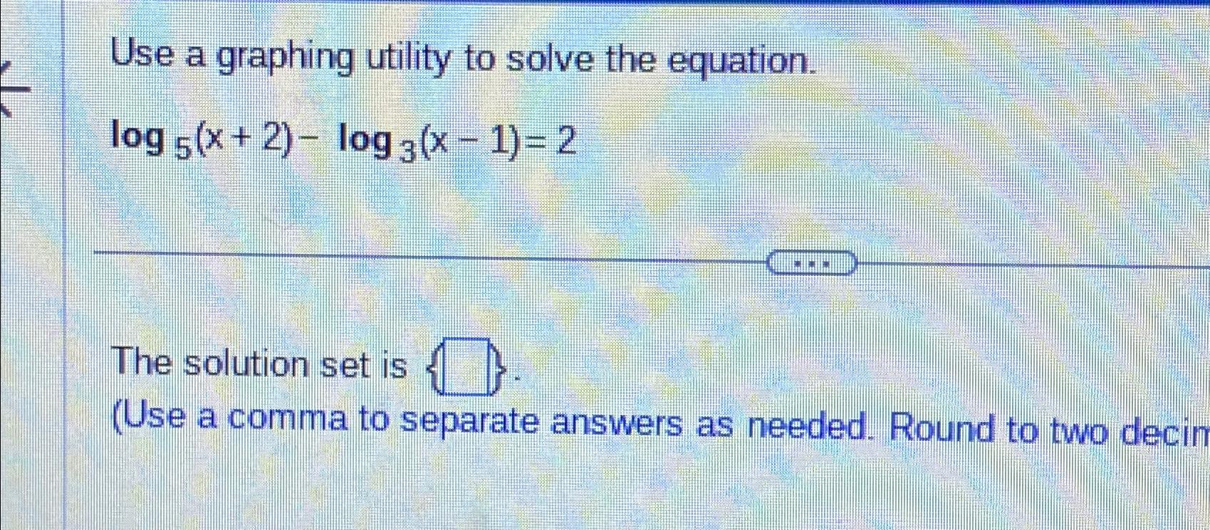 Solved Use a graphing utility to solve the | Chegg.com