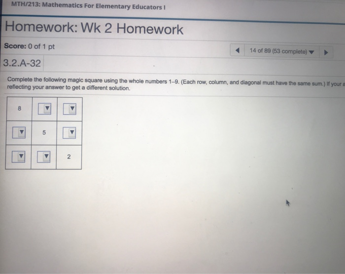 Solved MTH/213: Mathematics For Elementary Educators I | Chegg.com