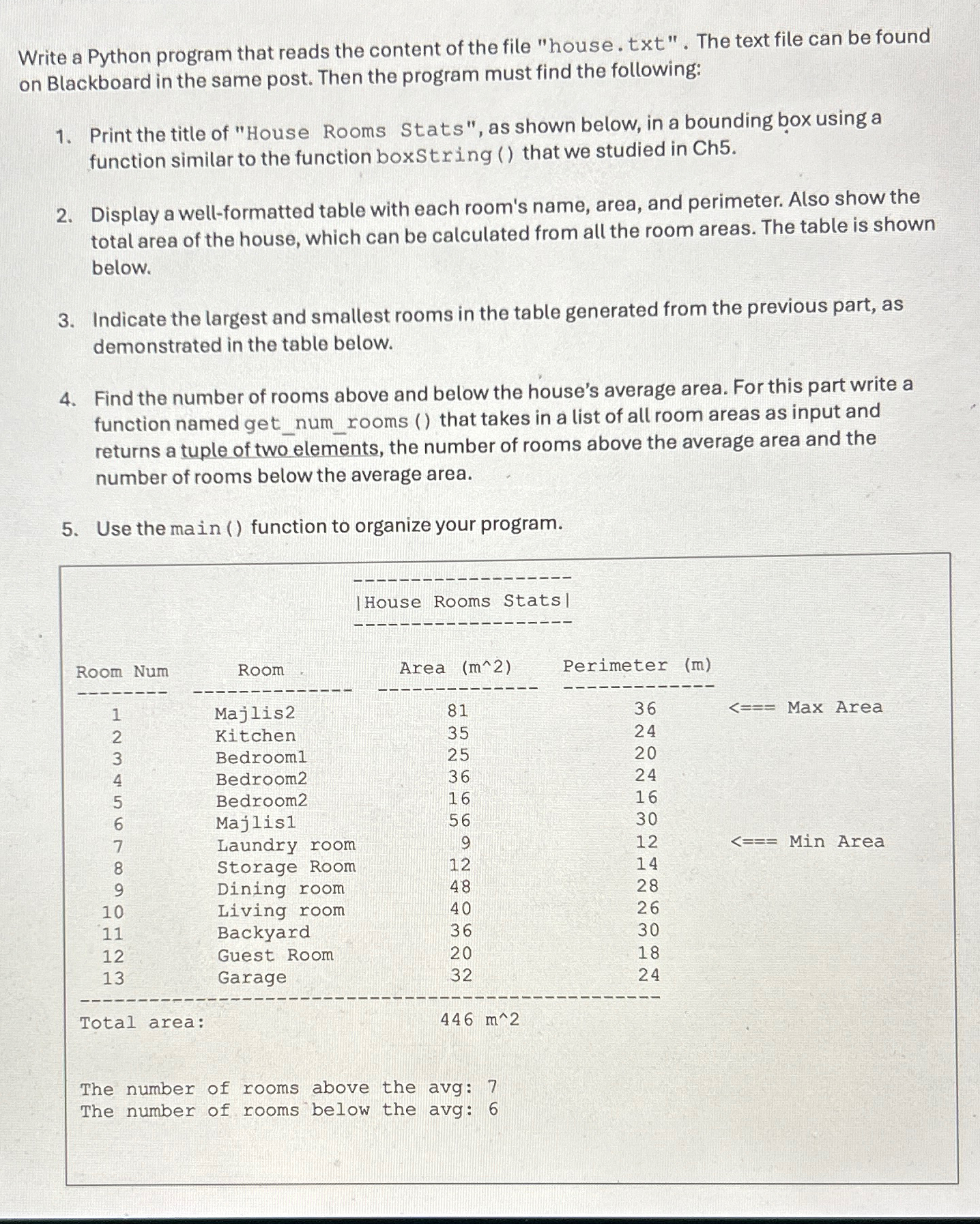 Solved Write a Python program that reads the content of the | Chegg.com