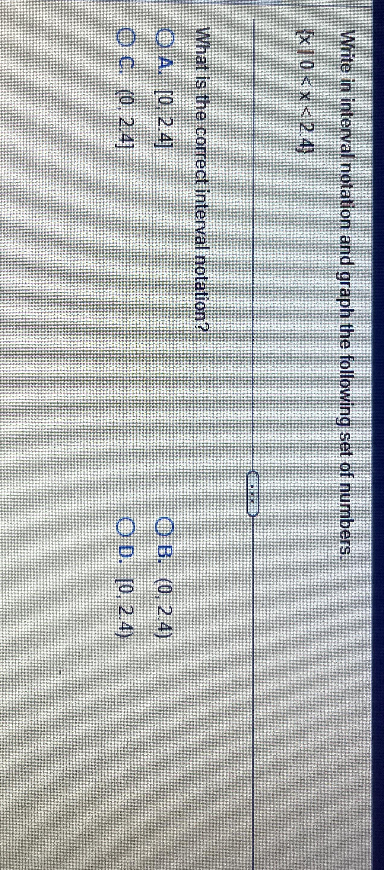 Solved Write in interval notation and graph the following | Chegg.com