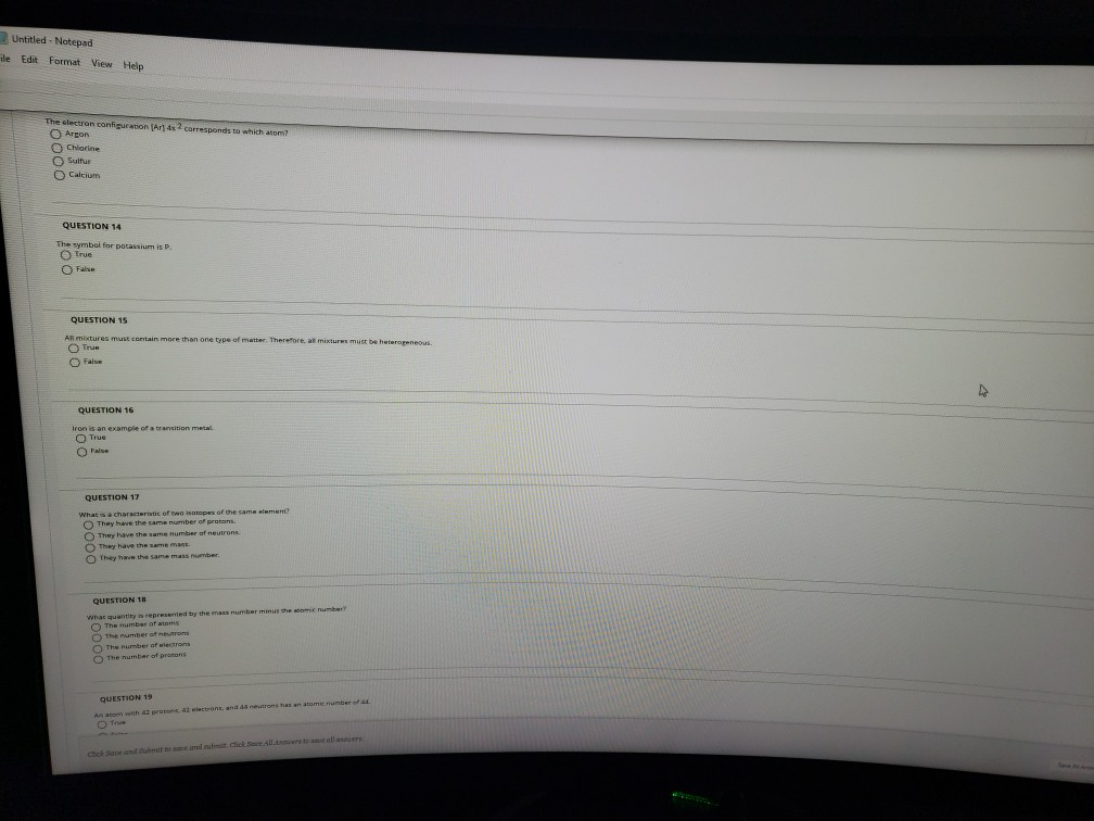 Solved Untitled - Notepad ile Edit Format View Help The | Chegg.com