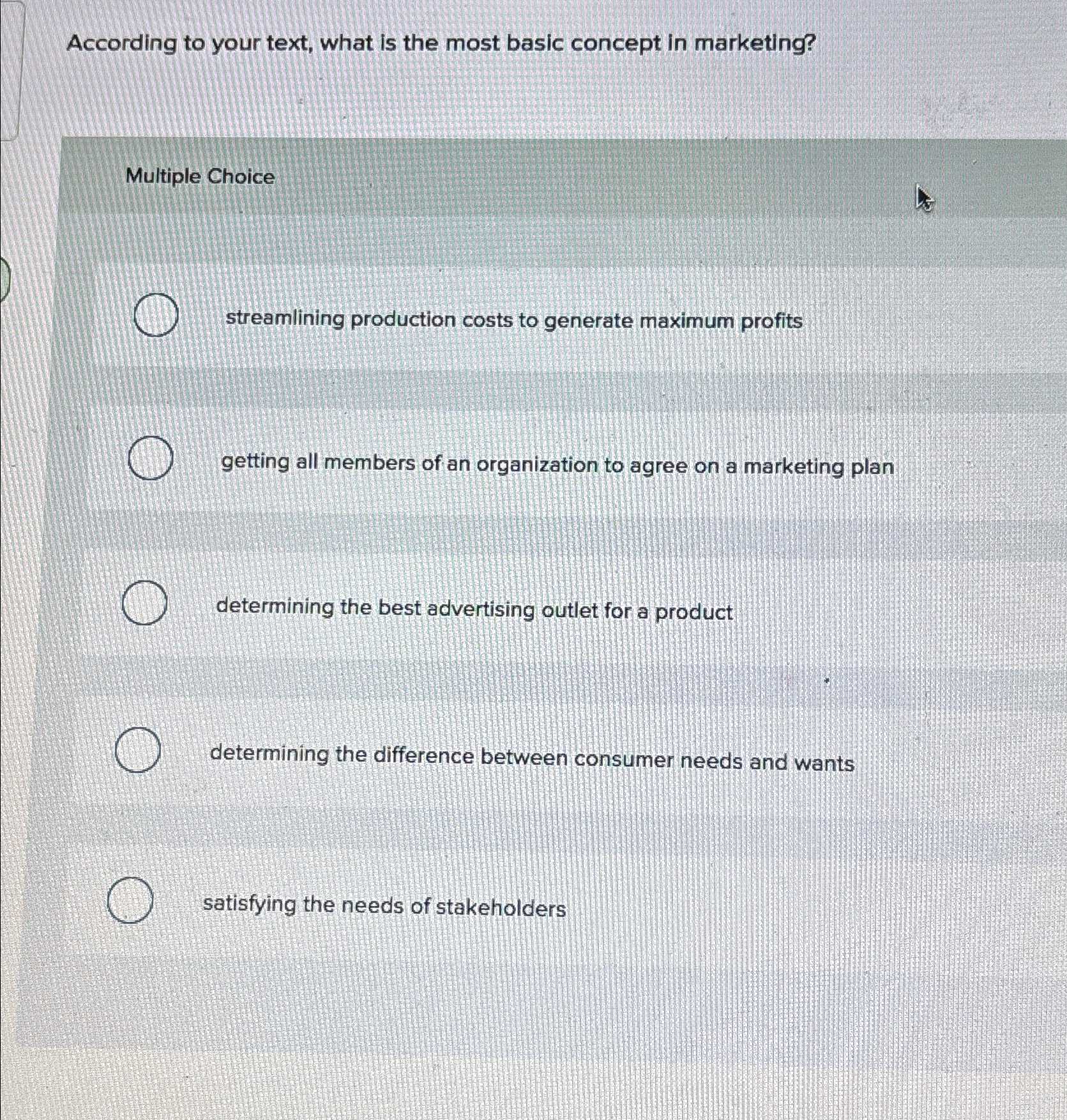 Solved According to your text, what is the most basic | Chegg.com