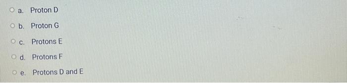 Match HNMR peaks to protons sets of the structure | Chegg.com