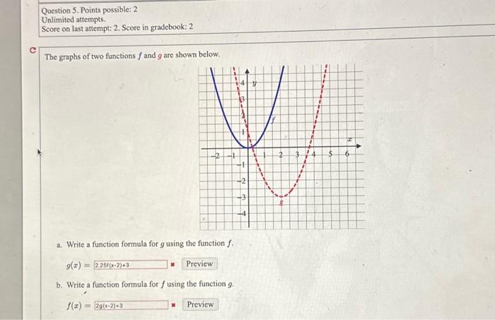 Solved Question 5. Points possible: 2 Unlimited attempts. | Chegg.com