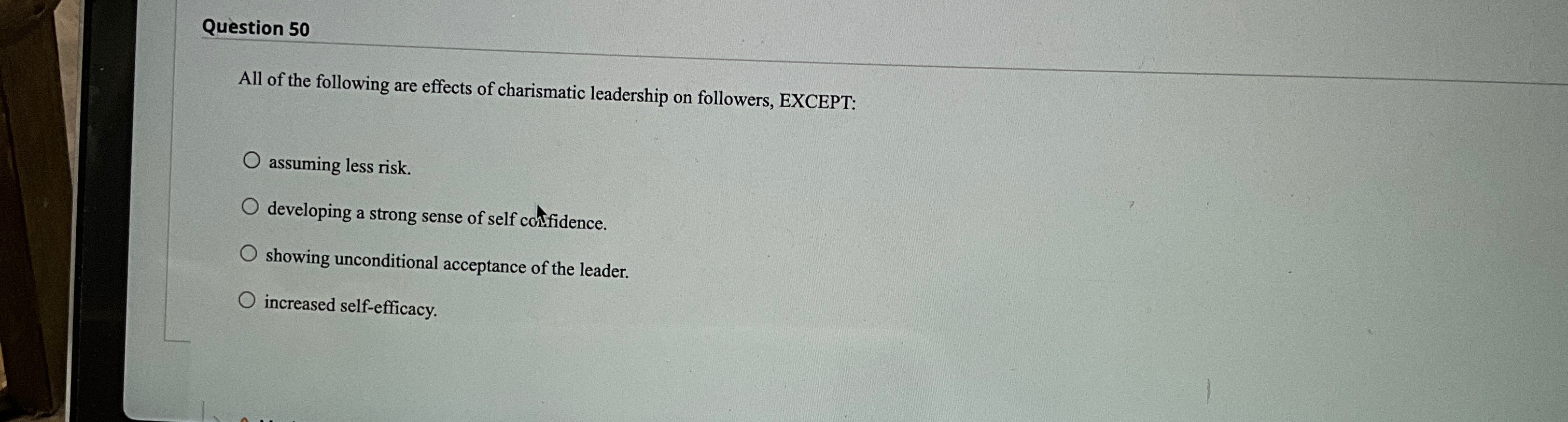 Solved Question 50All of the following are effects of | Chegg.com