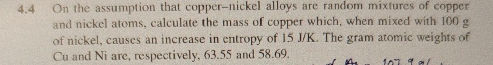 Solved On the assumption that copper-nickel alloys are | Chegg.com