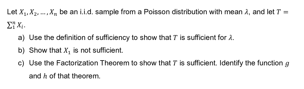 Solved Let x1,x2,dots,xn ﻿be an i.i.d. ﻿sample from a | Chegg.com