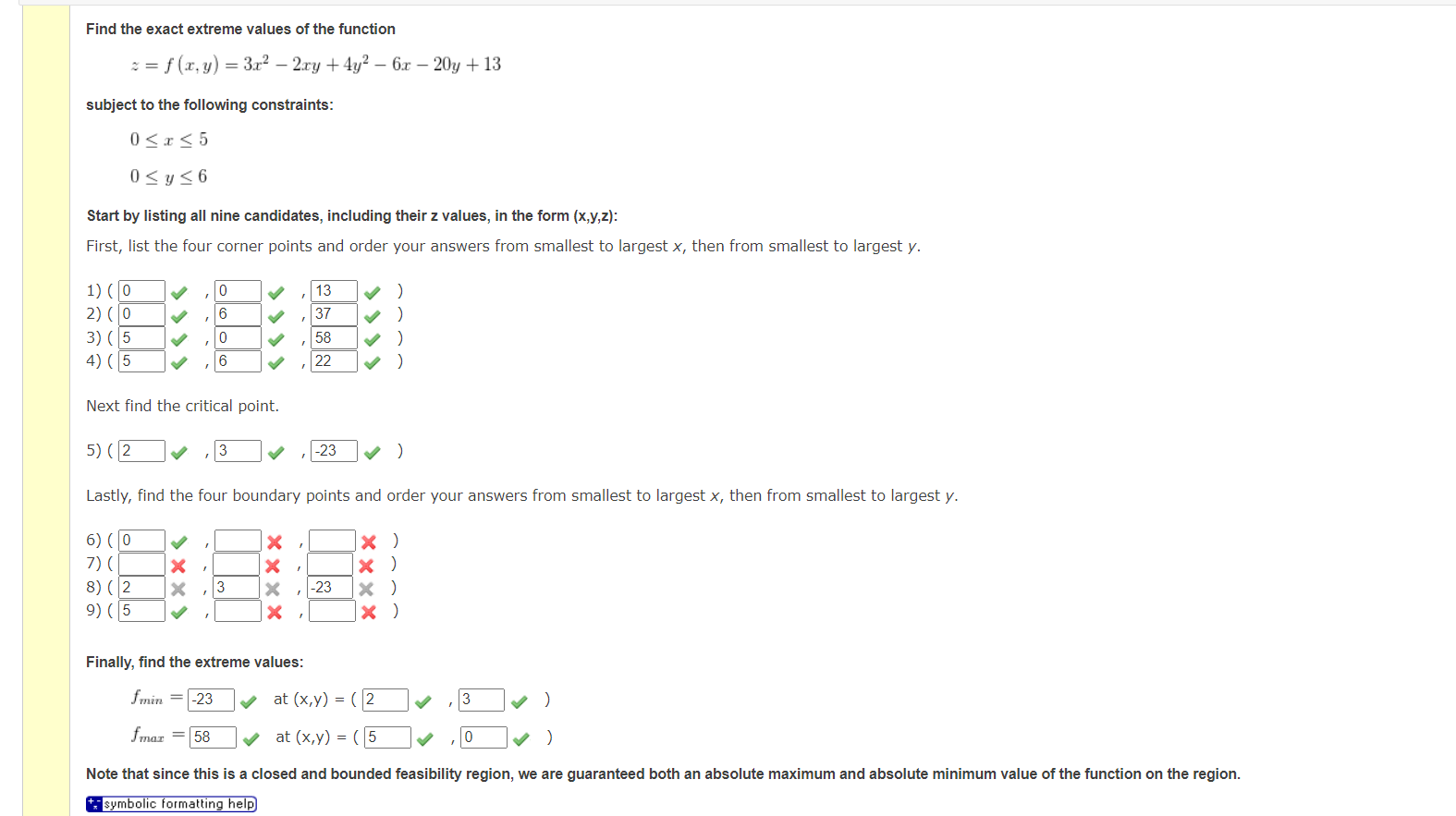 Solved Find the exact extreme values of the | Chegg.com
