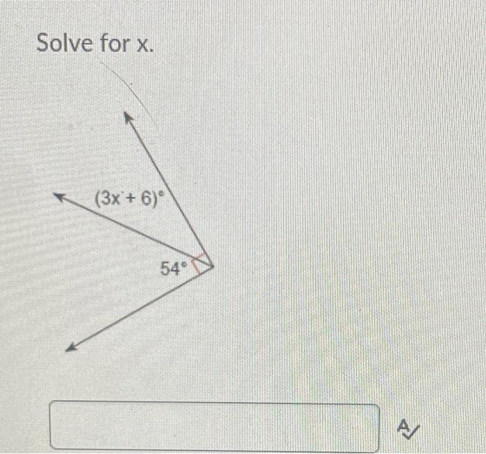 Solved Solve for x. (3x + 6) 54° pa | Chegg.com