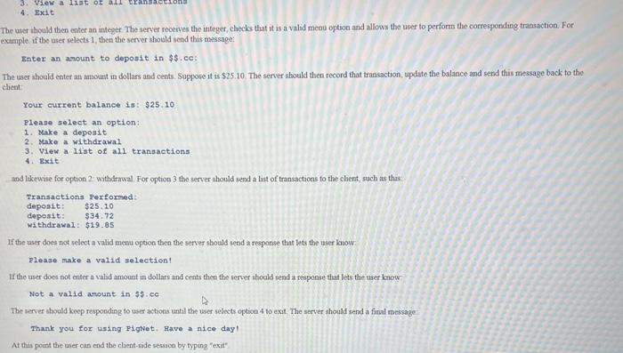 Solved Scenario Write a server program in java that allows a | Chegg.com