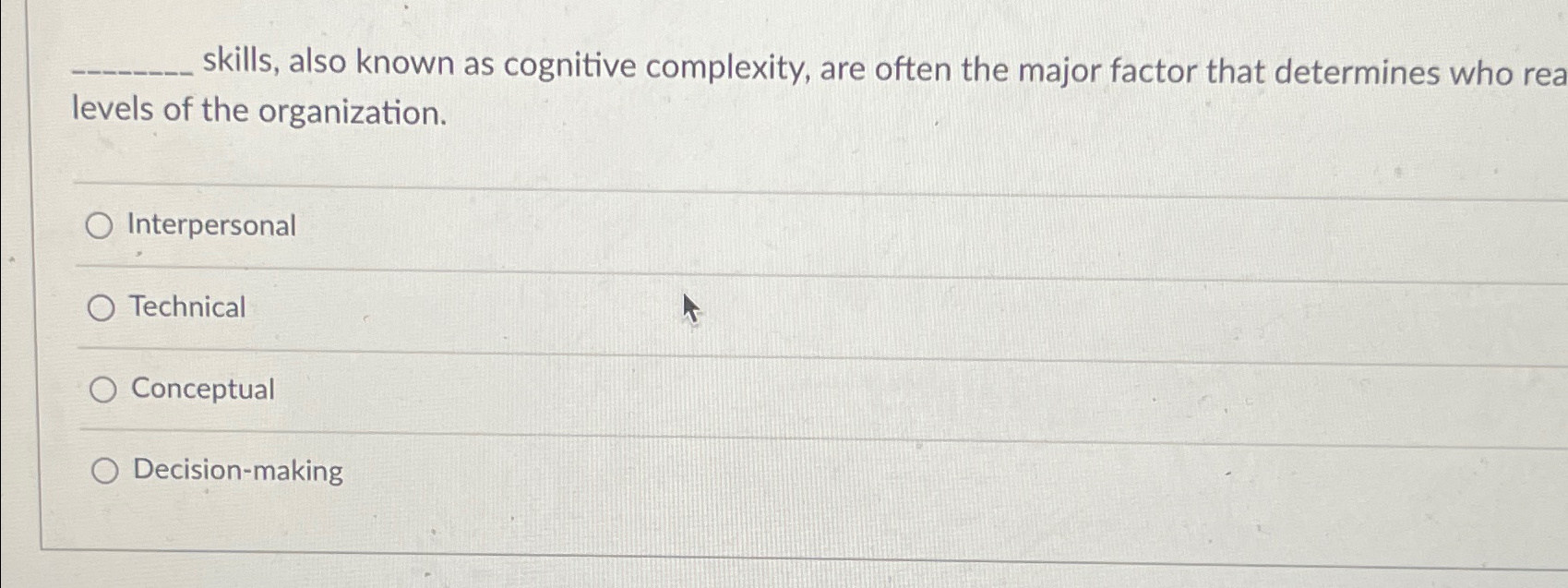 Solved skills, also known as cognitive complexity, are often | Chegg.com