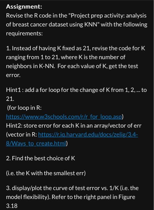 Solved \# knn method in R \# data set:breast cancer | Chegg.com