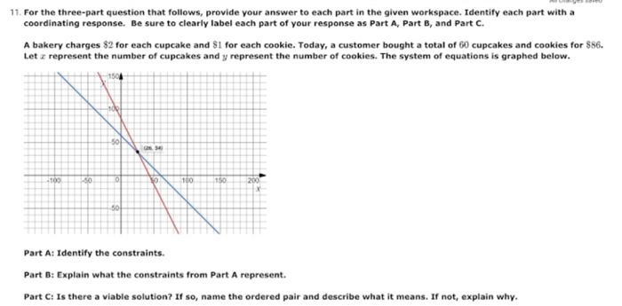 Solved 11. For the three-part question that follows, provide | Chegg.com