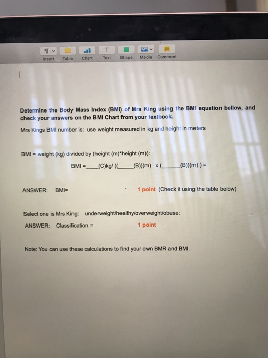Solved ST T Text Insert Table Chart Shape Media Comment CASE | Chegg.com