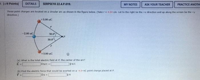 Solved 5. [-14 Points) DETAILS SERPSE 10 22.4.P.019. MY | Chegg.com Solved 5. [-14 Points) DETAILS SERPSE 10 22.4.P.019. MY | Chegg.com