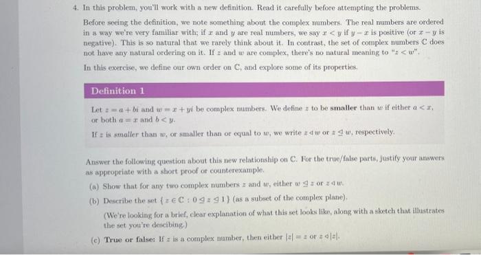 Solved 4. In this problem, you'll work with a new | Chegg.com