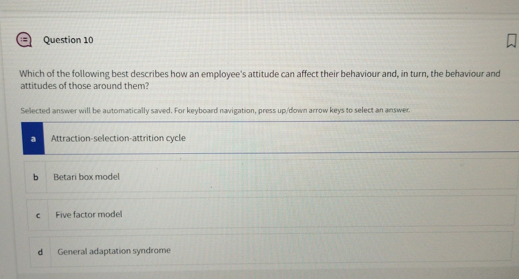 Solved Question 10Which of the following best describes how | Chegg.com