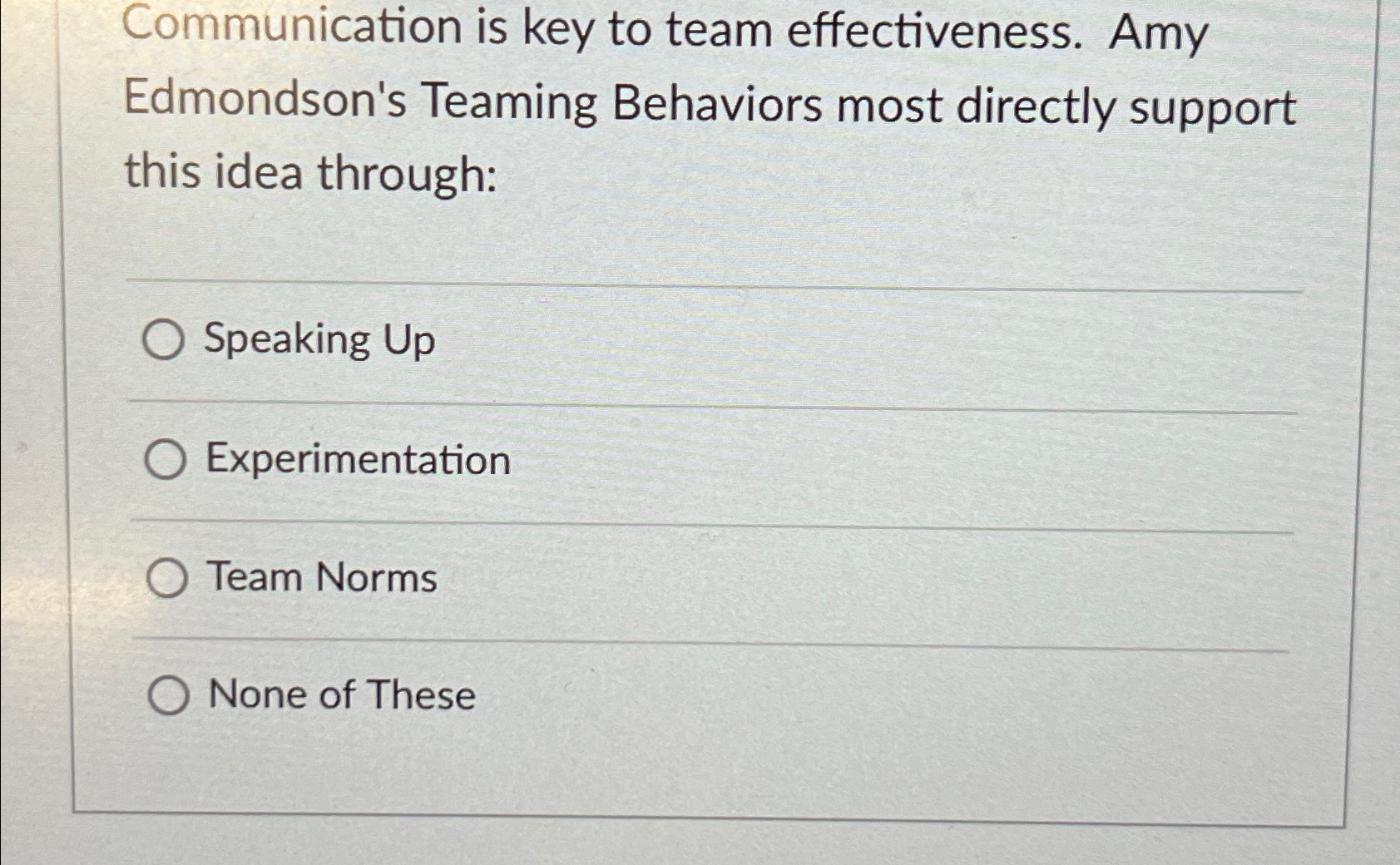 Solved Communication is key to team effectiveness. Amy | Chegg.com