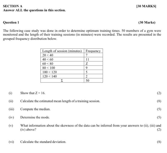Solved SECTION A [30 MARKS] Answer ALL the questions in this | Chegg.com