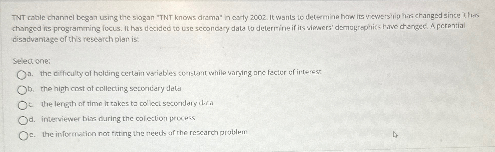 Solved TNT cable channel began using the slogan "TNT knows | Chegg.com