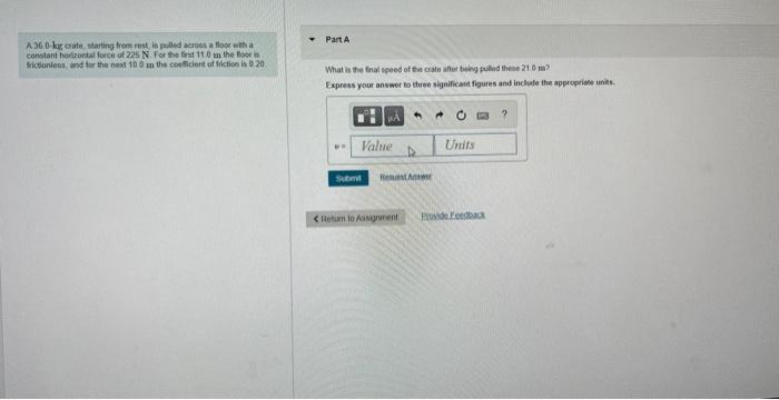 Solved A 36 .0-keg cate. starting hom rest is pulled acroas | Chegg.com Solved A 36 .0-keg cate. starting hom rest is pulled acroas | Chegg.com