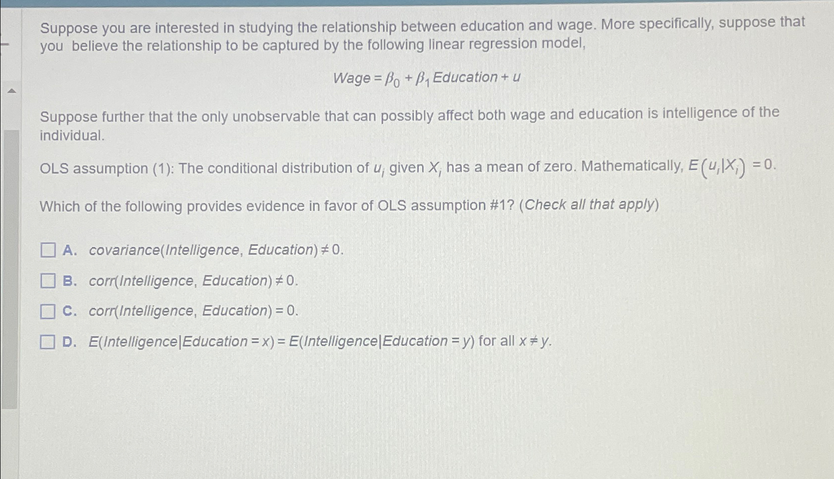Solved Suppose you are interested in studying the | Chegg.com