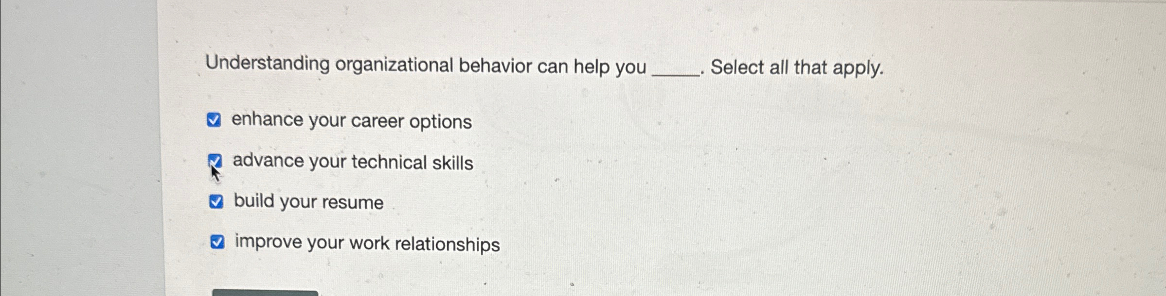 Solved Understanding organizational behavior can help you | Chegg.com