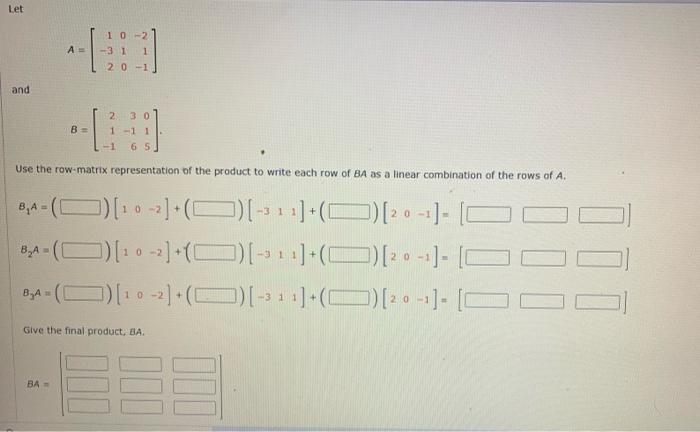Solved Compute AB by block multiplication, using the | Chegg.com