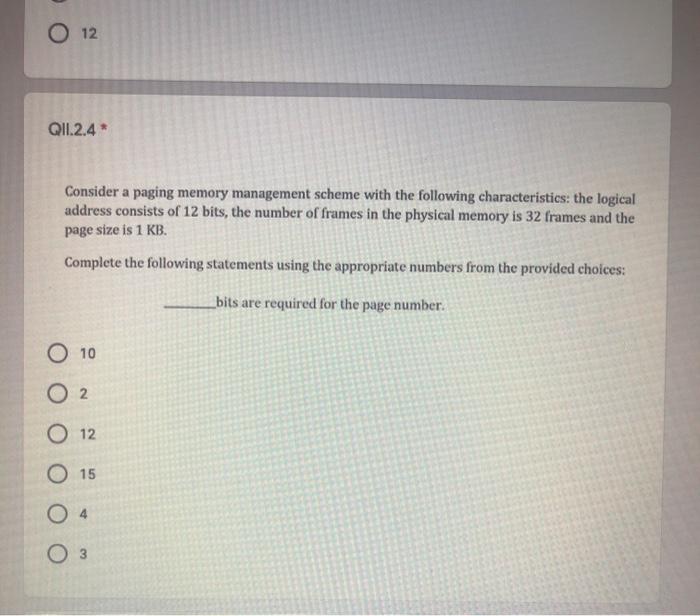 Solved Consider a paging memory management scheme with the | Chegg.com