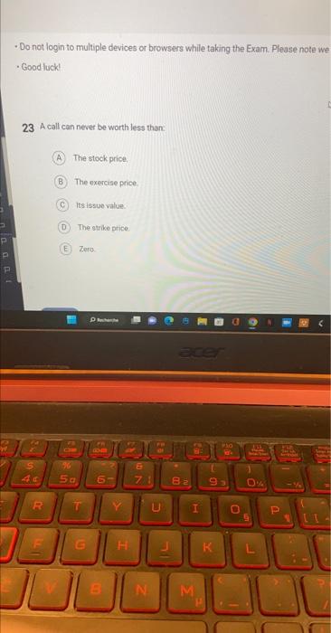 Solved - Do not login to multiple devices or browsers while | Chegg.com