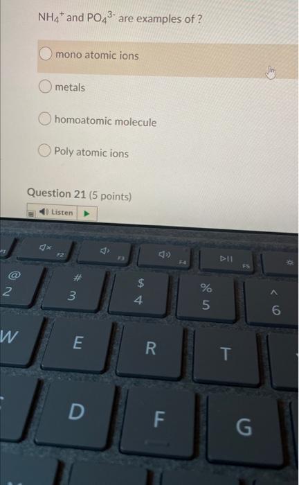 Solved NHA and PO43- are examples of ? mono atomic ions | Chegg.com
