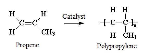 Solved by converting the propylene to polypropylene at the | Chegg.com